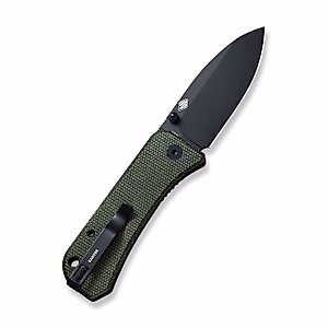 WeKnife Banter Pocket Knife for EDC, Ben Petersen Folding Knife with 2.9”S35VN Blade, Titanium Thumb Stud Opener 2004B (Black)