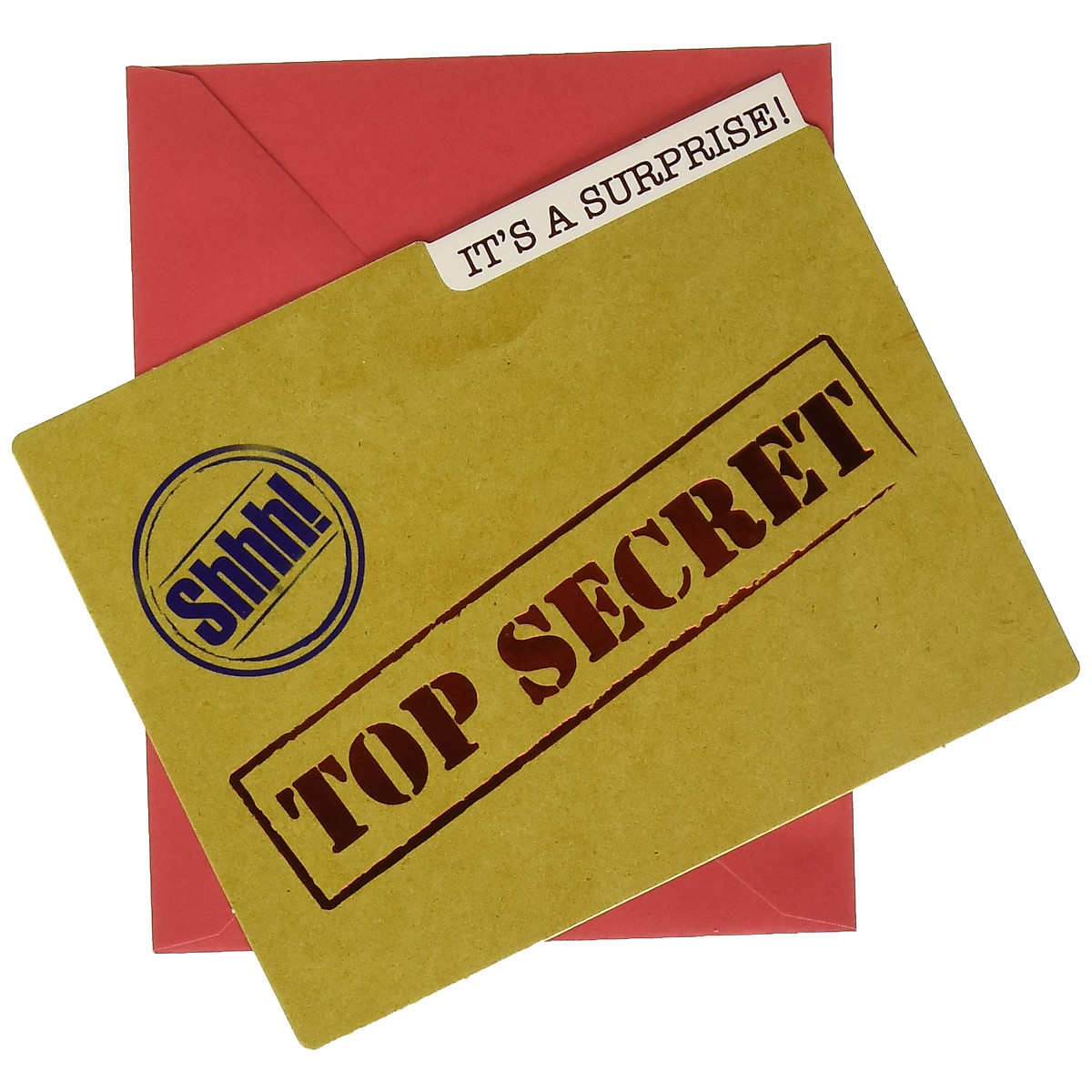 Amscan Party Supplies Top Secret Large Novelty Invitations (8 Ct), 4 3/4" x 6", Multi