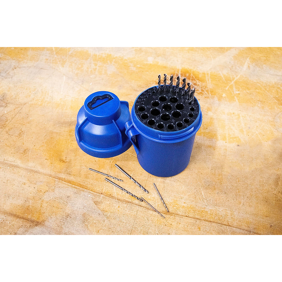 Century Drill & Tool – 28406 29 Piece Empty Drill Bit Index Pod – Holds 29 Jobber Drill Bits, Easy Storage Home Improvement