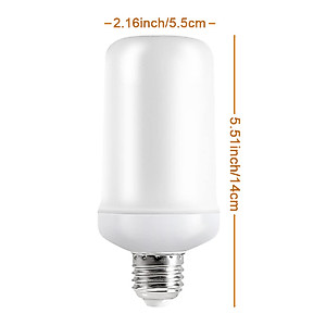 MINTSSOUL LED Flame Effect Fire E26 Light Bulbs,Creative with Flickering Emulation Lamps,Simulated Nature Fire in Antique Lantern Atmosphere for Holiday Hotel/Bars/Home Decoration Restaurants