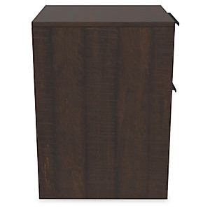 Signature Design by Ashley Arlenbry Modern Filing Cabinet with 2 Drawers, Weathered Oak Gray