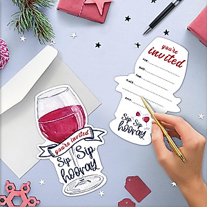 Cusrtyh Wixx Tasting Party Invitation Cards，Wixx - Shaped Fill-In Invitations，Masquerade Party Invitations，Wixx Party Invitation Card，Prom Invitation card，15 Cards With 15 Envelopes