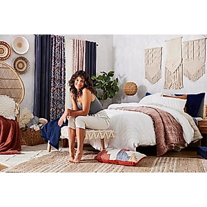 Indigo Ink - Full Size Sheet Set, 4-Piece Boho Medallion Patterned Bedding, Soft & Wrinkle Resistant (Panther Collection, Spice)