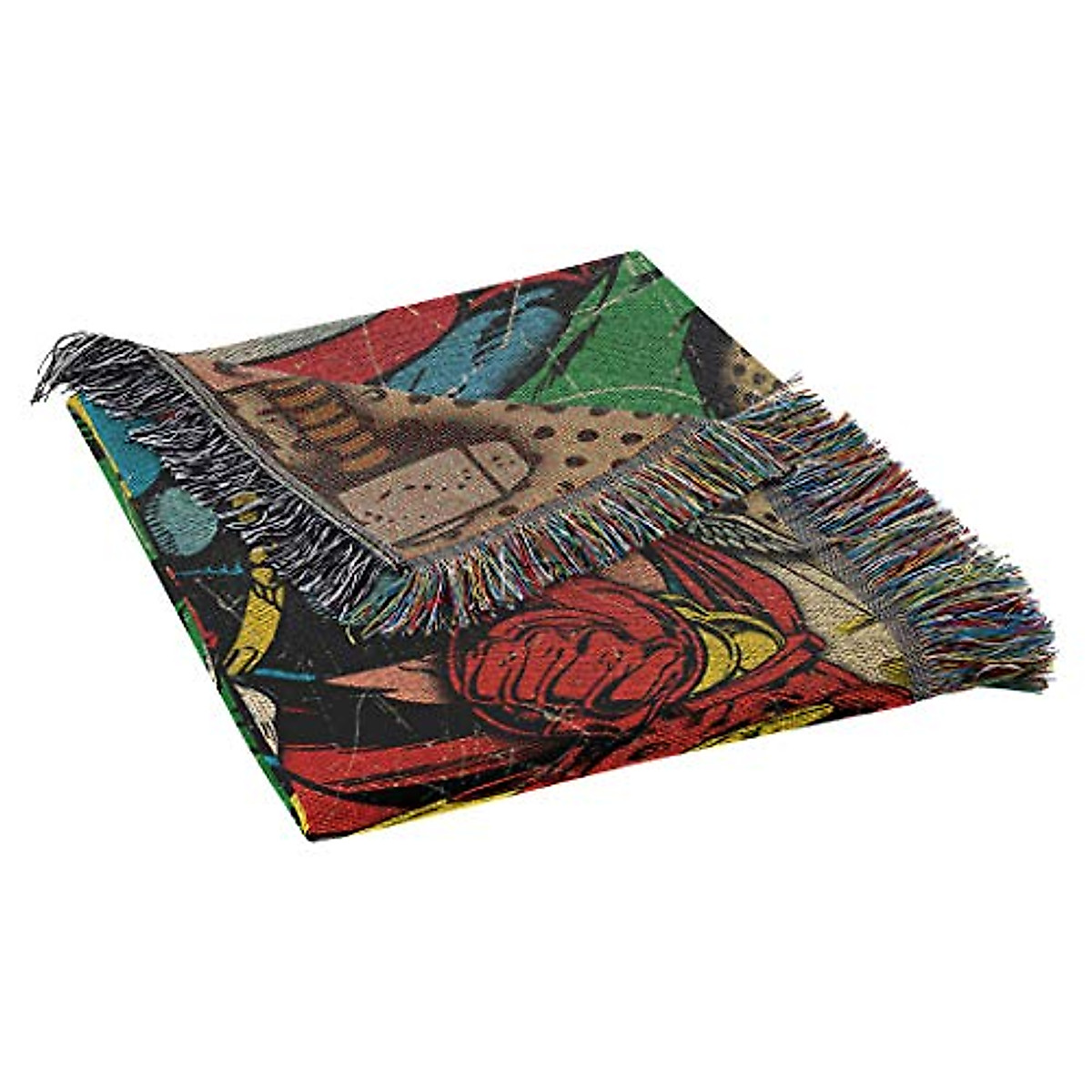 Marvel's Avengers, "Retro Heroes" Metallic Woven Tapestry Throw Blanket, 48" x 60", Multi Color