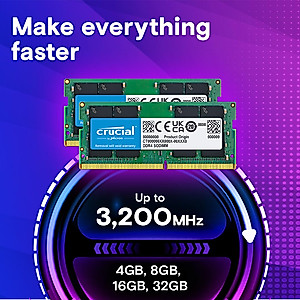Crucial RAM 4GB DDR4 2666 MHz CL19 Laptop Memory CT4G4SFS8266