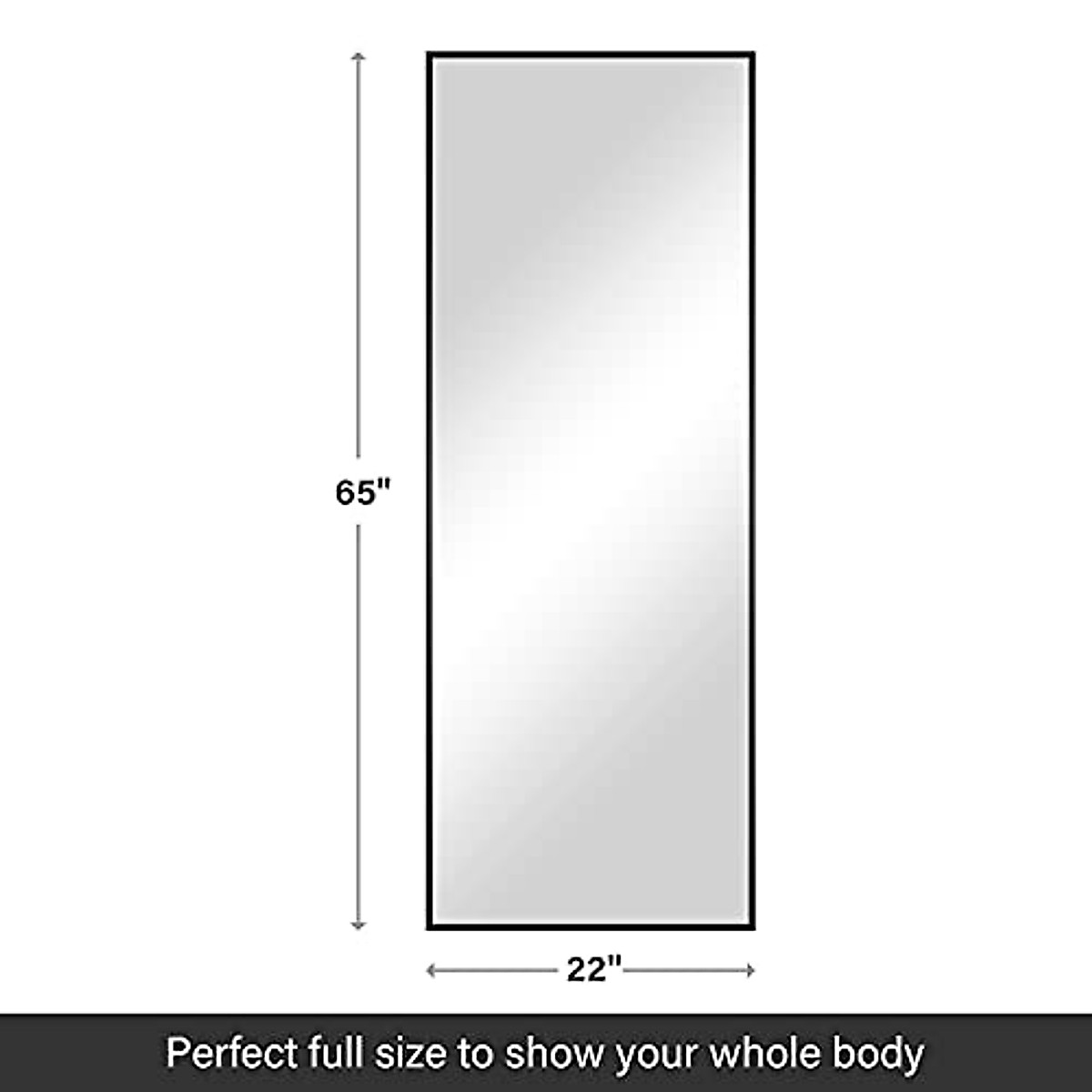 YSSOA Round Wall Mirror, Circle Mirror for Bathroom, Entry, Dining Room & Living Room Metal Black Frame Wall Mount Mirror, 24 inch