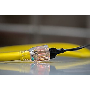 Coleman Cable 02687 10/3 Vinyl Outdoor Extension Cord with Lighted End 25-Foot