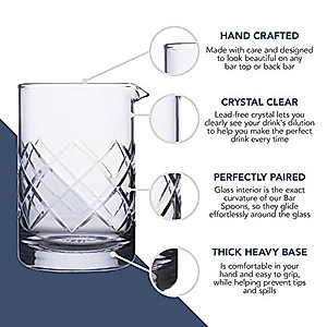 A Bar Above Cocktail kit - Julep Strainer & Mixing Glass