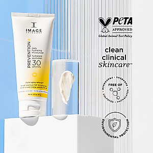 IMAGE Skincare, PREVENTION+ Daily Hydrating Moisturizer SPF 30, Zinc Oxide Face Sunscreen Lotion with Sheer Finish, Amazon Exclusive, 3.2 oz