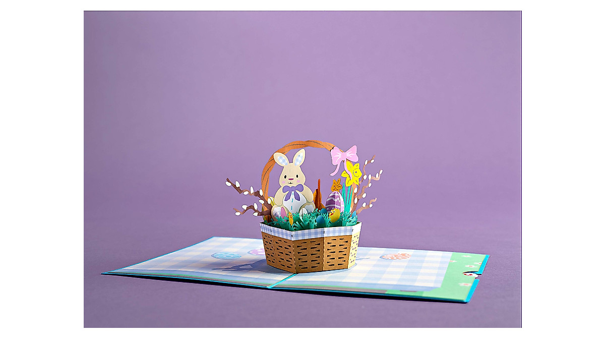 Lovepop Easter Basket Pop Up Card - 3D Religious Easter Greeting