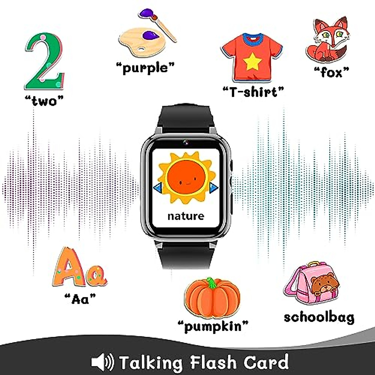 Spodus Kids Smart Watch Boys, Kids Watch for Boys Ages 5-7 3-5 8-12, Toddler Toy Watch with 26 Games Step Counter Pedometer Learning Card Audio Book Educational Watch for Boys