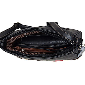 HW Collection Dog Paw Print Handbag Small Crossbody Bag Shoulder Purse Women Wallet Set (Black Light Grey Paw)