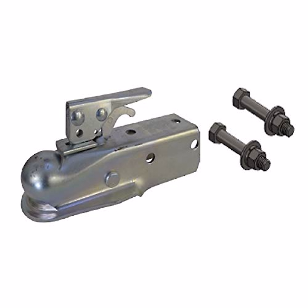 MotoAlliance Impact Implements Straight Tongue Trailer Coupler for 2 inch Ball Hitch, 3500lbs