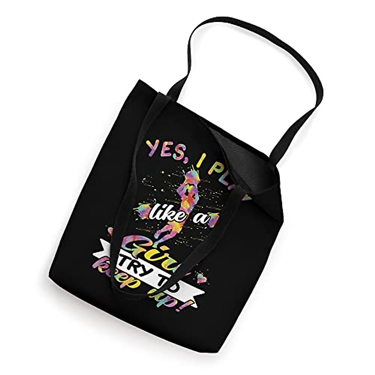 Play Like A Girl Basketball Tote Bag