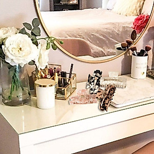 Hair Acetate Claw Clips, 4 Pcs Medium Acrylic Celluloid Design Claw Clips, 3.4" Hair Clips Marble for Thick Hair Bride Women Girls