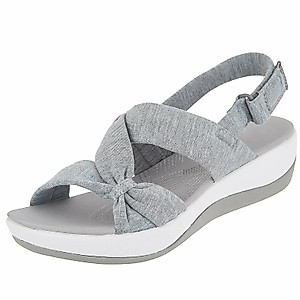 VALINK Women Flats Shoes, 2022 Open Toe Buckle Ankle Strap Sandals Tassel Round Toe Shoes Platform Sandals Thick Bottom Buckle Strap Walking Shoes Sneakers