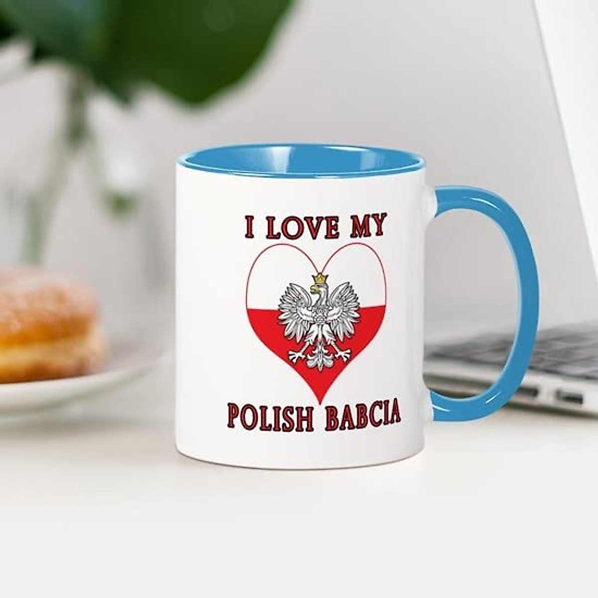 CafePress I Love My Polish Babcia Mug Ceramic Coffee Mug, Tea Cup 11 oz