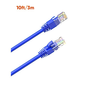 CableCreation Cat 6a Ethernet Cable 10Feet, Network LAN Patch Cable, High Speed 10Gbps Internet Cord with Standard RJ45 Connector for PC, Computer Servers, Router, Modem, Smart TV, Printer, PS5