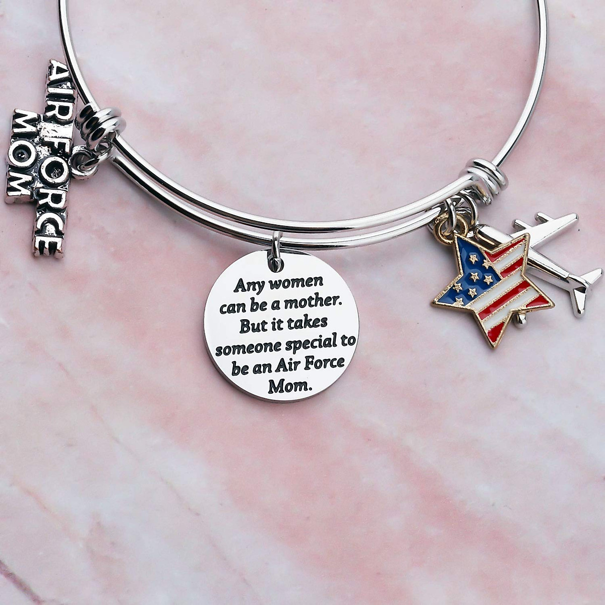AKTAP Military Mom Bracelets Military Family Mother Gift It Takes Someone Special To Be A Soldier Mom Deployment Jewelry for Mom