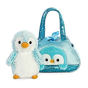 Aurora - Fancy Pals - 7" Pompom Penguin - Blue Pet Carrier