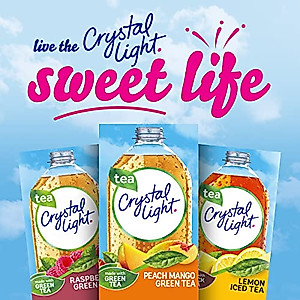 Crystal Light Sugar-Free Peach Mango Green Tea On-The-Go Powdered Drink Mix 10 Count