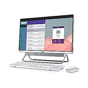 Dell Inspiron 7700 AIO Desktop, 27-inch FHD Infinity Touchscreen All in One - Intel Core i7-1165G7, 12GB 2666MHz DDR4 RAM, 1TB HDD + 256GB SSD, Iris XE Graphics, Windows 10 Home- Silver