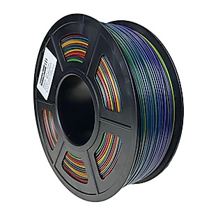Stronghero3D ABS 3D Printer Filament 1.75mm,Multicolors,Rainbow,1kg(2.2lbs) Accuracy +/-0.05mm for ender3 Cr10