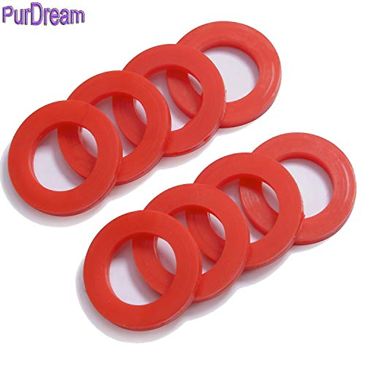 CPWUFIYD Outdoor Garden Hose Silicone Washer Gasket, 40Pcs Red O-Rings Silicone Washer Gasket Combo Pack for 3/4 Inch Garden Hose and Water Faucet