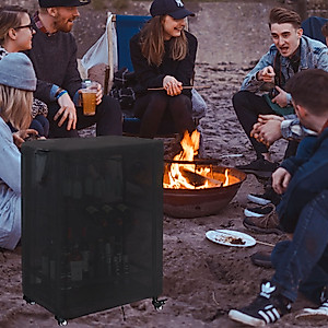 Andacar Prep Table Cover for Keter Unity Small Portable Table, 33inch Outdoor BBQ Cart Cover Buffet Grill Table Cover Bar Tool Cart Cover Cooler Covers Waterproof