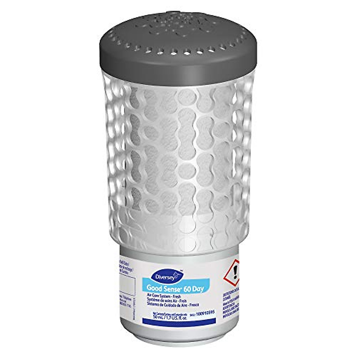 Diversey 100910595 Good Sense 60 Day Air Care System Cartridge, Deodorizer & Freshener for Restrooms, Gyms & High Traffic Public Spaces, Fresh Scent, Refill, 1-Cartridge (Pack of 6)