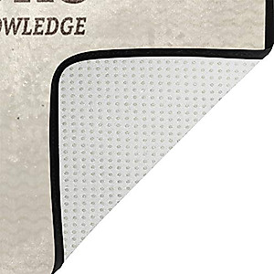 ALAZA Vintage Educational Key with Books Area Rug Rugs for Living Room Bedroom 7' x 5'