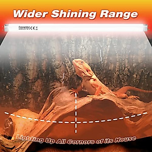 Hypool 2-Pack UVB Reptile Light 10.0 Bulb 15W 18inch T8 Fluorescent Desert Lamp for Bearded Dragon Tortoise Reptile & Amphibian (15W 18inch 10.0 Bulb G13)