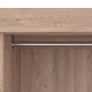 Bestar Pur Closet Organizer in Rustic Brown, 36W