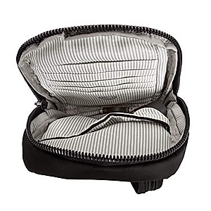 Travelon Women's Anti-Theft Tailored Crossbody Phone Pouch, Onyx, One Size