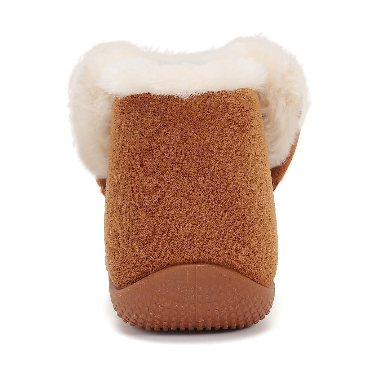 KEESKY Boy Toddler Boots Brown Fur Lined Warm Winter Shoes Size 7 M Toddler