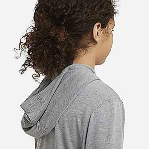 Nike Big Kids' Boys' Sportswear Full-Zip Hoodie (Carbon Heather/Black, Large)