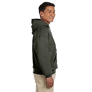Gildan Blank Hoodie - Hooded Sweatshirt - Unisex Style 18500 Adult Pullover Military Green