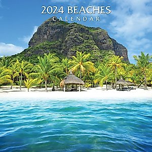 2024 Beaches Calendar - 12" x 12" Wall Calendar