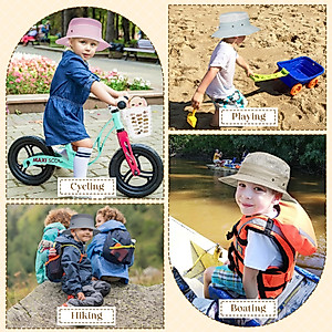Century Star Baby Sun Hats Summer Beach Hats for Kids UPF 50+ Outdoor Wide Brim Sun Protection Hat Toddler Bucket Cap Blue 0-12 Months