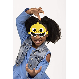 Sun-Staches Baby Shark Sunglasses for Kids | Yellow Costume Accessory | UV400 Shades | One Size Fits Most Kids