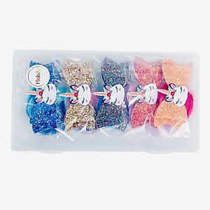 Hair Accessories for Girls - Unicorn Hair Clips, Glitter Braided Hair Extensions, Gradient Hair Bows for Dress Up