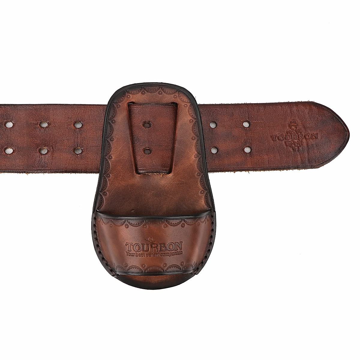 Tourbon Leather Snuff Dip Can Holder Chew Tobacco Cigarette Case Pouch Hammer Tool Holster for Belt