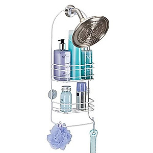 iDesign InterDesign Rondo Bathroom Shower Caddy for Shampoo, Conditioner, Soap-White