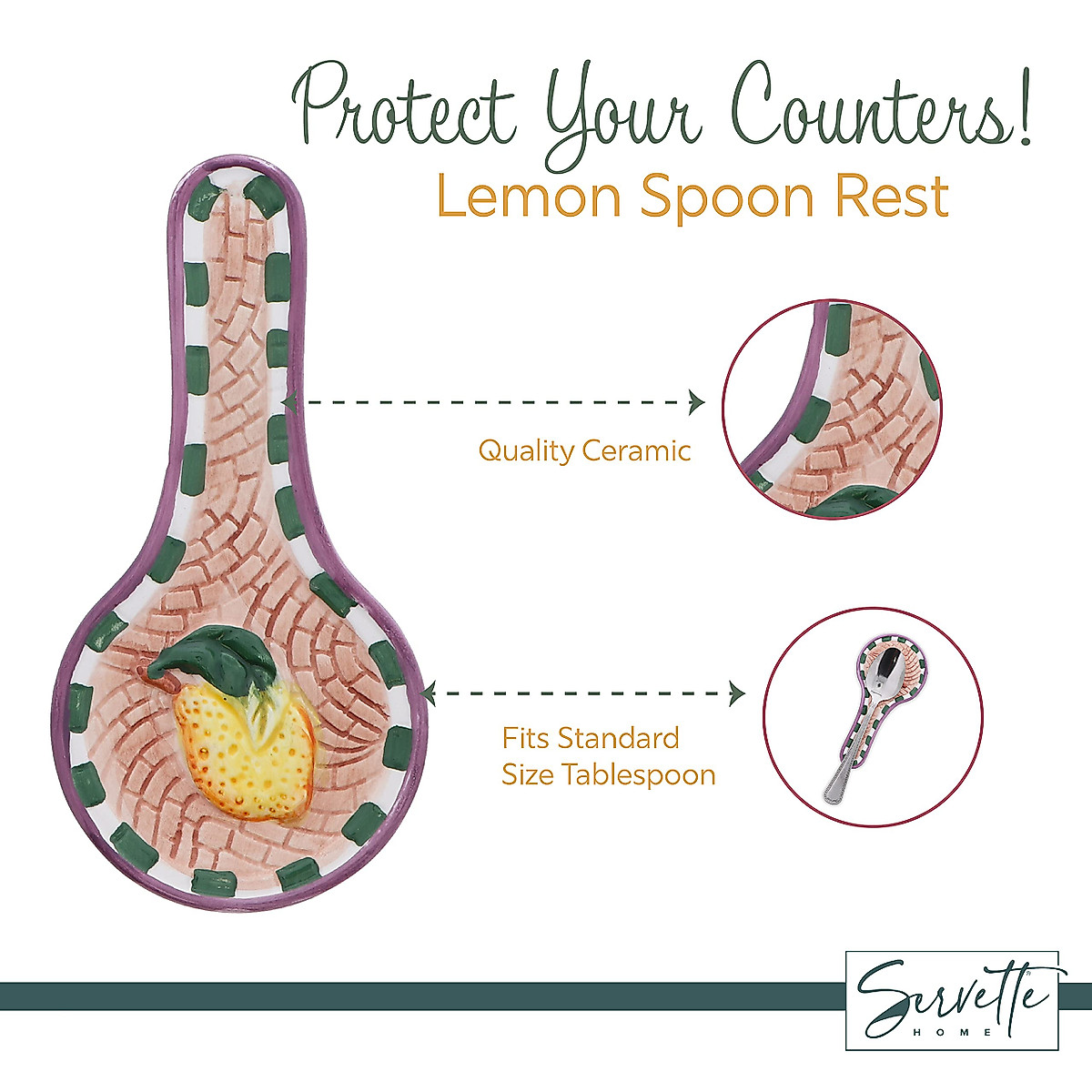 Lemon Salt & Pepper Shakers with Mini Lemon Spoon Rest