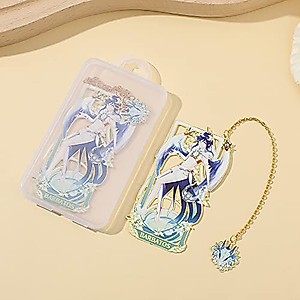 Eddie Munson Genshin Impact Metal Bookmarks - TARTAGLIA Anime Figure Design - Gift for Book Lovers and Game Fans (BARBATOS)