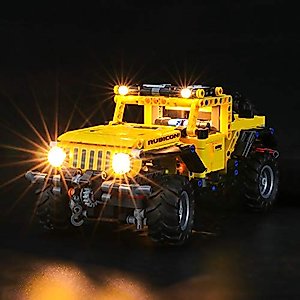 LIGHTAILING Light Set for (Technic Wrangler 4x4) Building Blocks Model - Led Light kit Compatible with Lego 42122(NOT Included The Model)