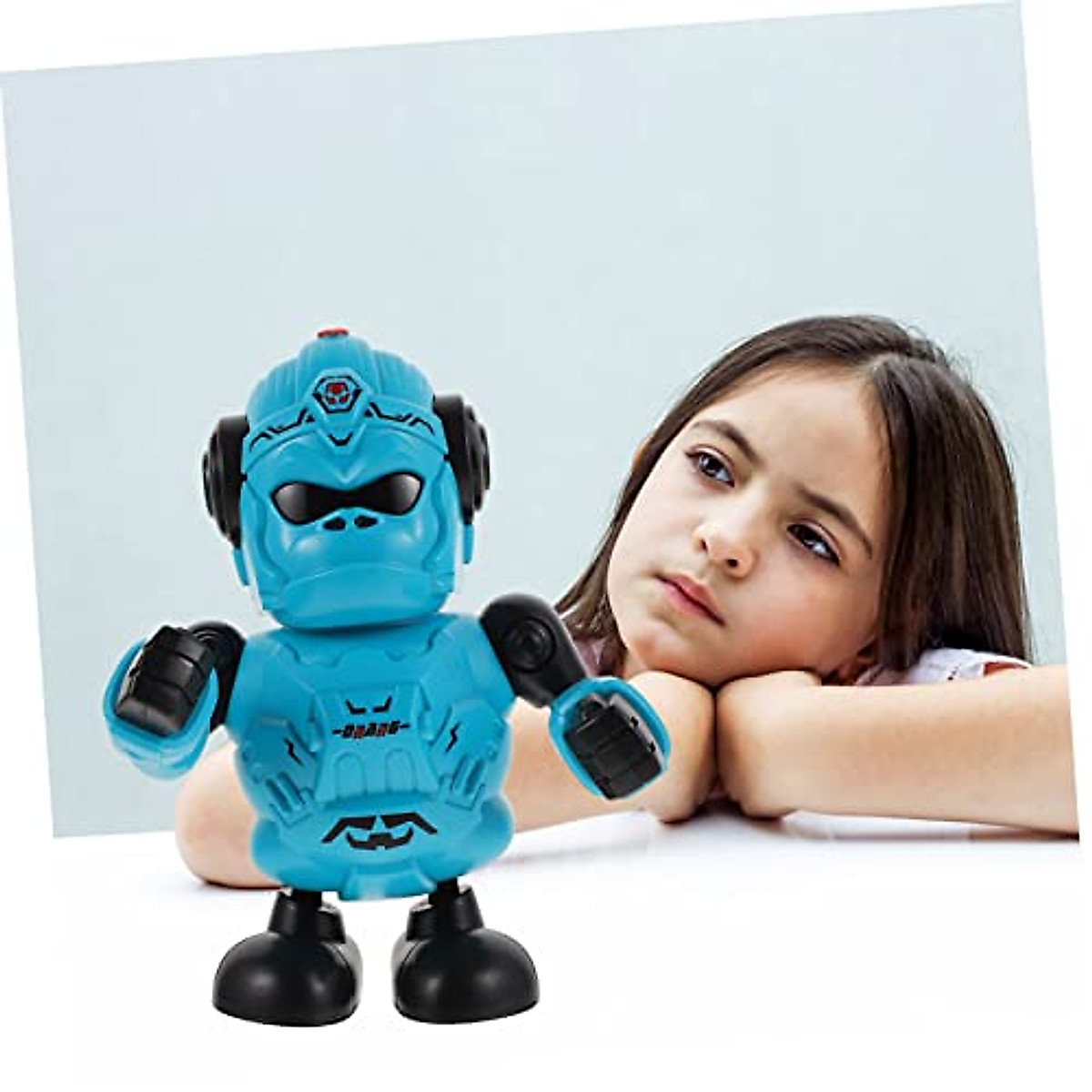 Toyvian 1pc King Robot Desktop Toys Kids Mini Toys Office Desk Toys Kids Robot Plaything Electric Toy Kid Electric Robot Toy Plastics, Electronic Components Child Intelligent Doll