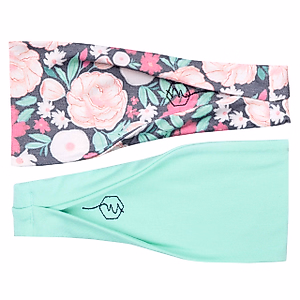 Maven Wide Headbands for Women - Sports Running Headband, Gym Athletic Hairband for Exercise, Yoga and Workouts, 4" Thick Non-Slip Sweatbands, 2-Pack