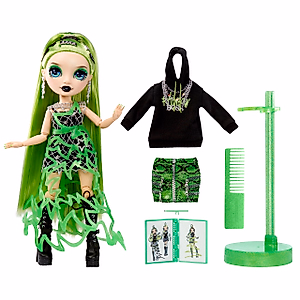 Rainbow High Fantastic Fashion Jade Hunter - Green 11” Fashion Doll and Playset with 2 Complete Doll Outfits, and Fashion Play Accessories, Great Gift for Kids 4-12 Years Old