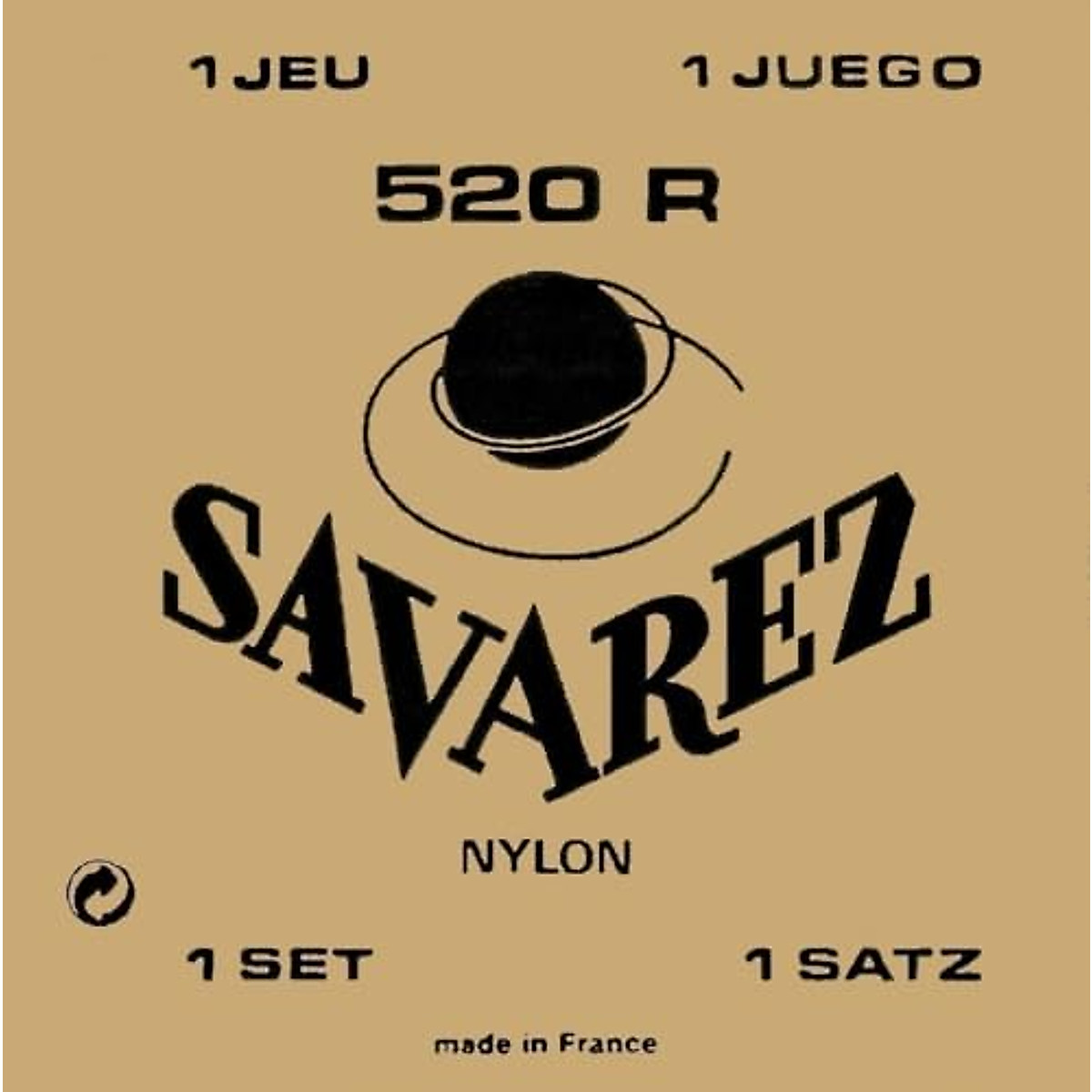 Savarez 520R Rectified Nylon High Tension Classical Guitar Strings.